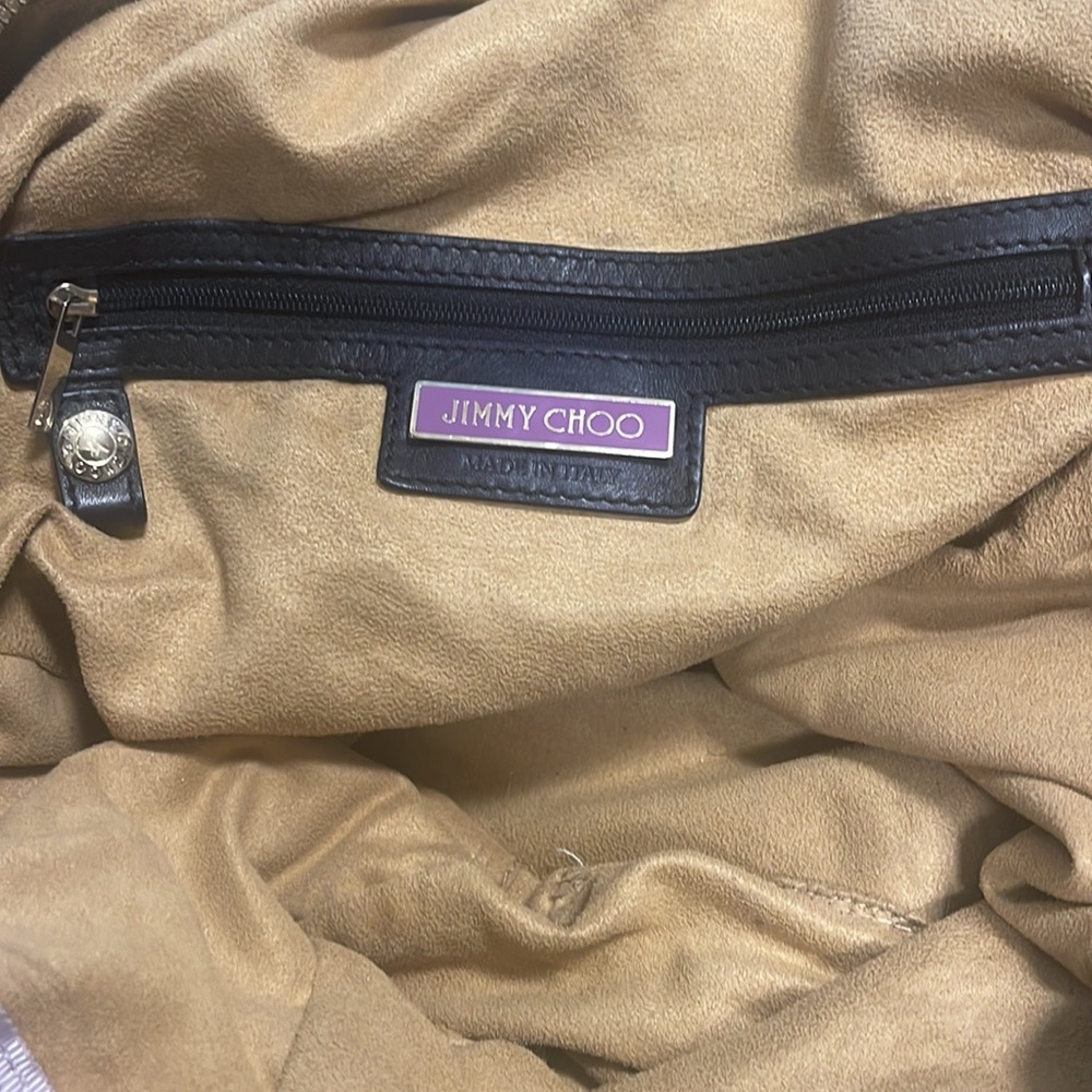 Jimmy Choo Black Patent Leather Hobo Bag - Gem